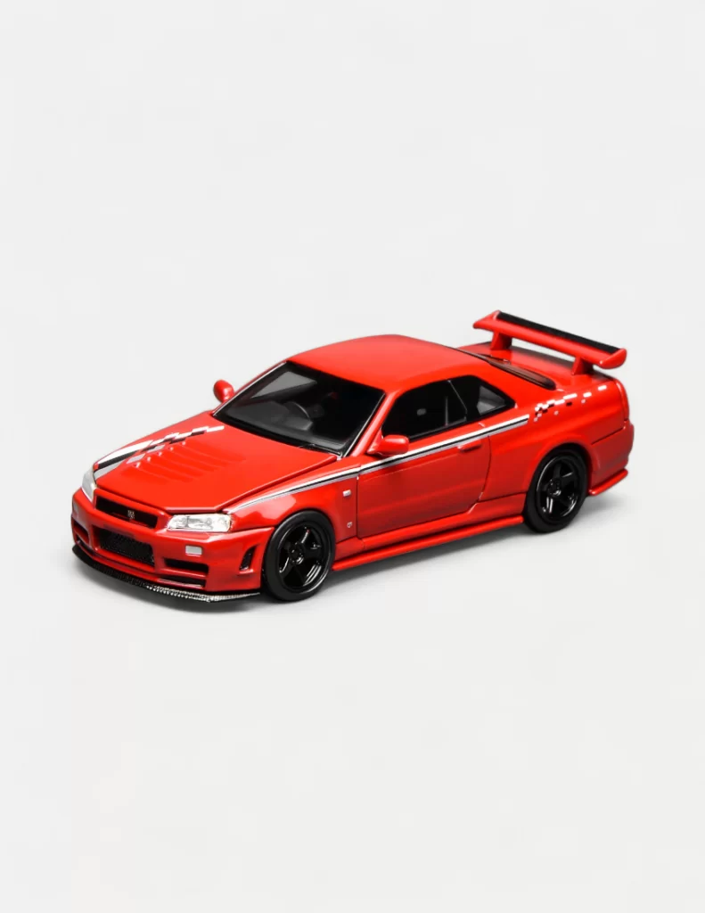 Motorhelix 1:64 Nissan Skyline GT-R (R34) Nismo Customized - Red ...