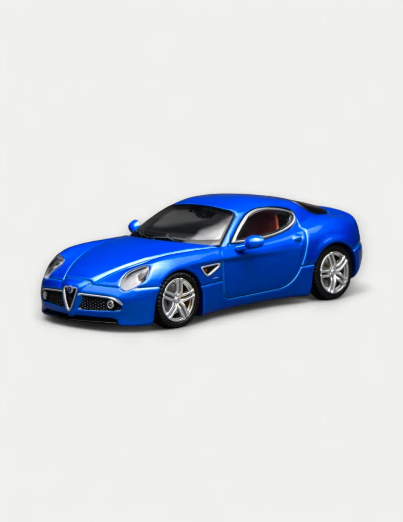 Motorhelix 1:64 Alfa Romeo 8C Competizione Diecast Model - Blu