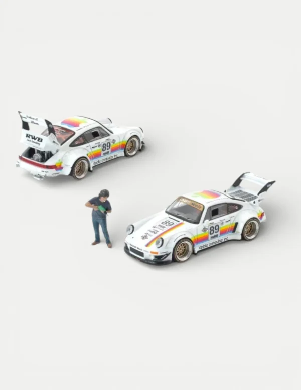 Pop Race 1:64 Porsche RWB 930 Apple Livery & Nakai Figure - Weye Model ...
